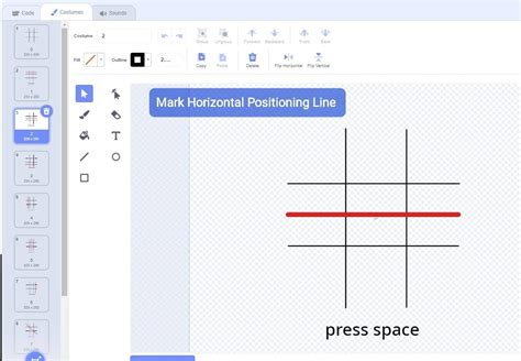 creating a tic tac toe game in scratch