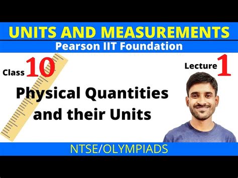 Class 10 Pearson Iit Foundation Units And Measurements 01 45 Off