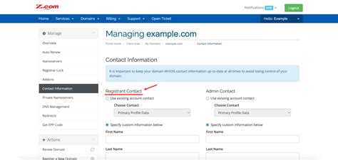 How To Update Domain Whoiscontact Information