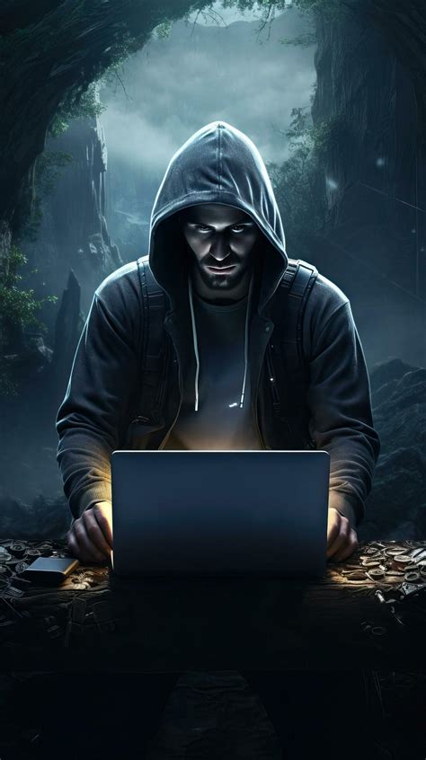 Hacker Typing On Laptop Anonymous Concept Generative AI Stock Photo At Vecteezy