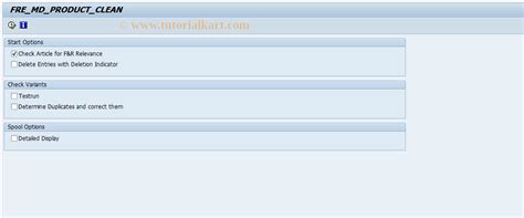 FRE SAP Tcode Maintenance Of Table FRE MD PRODUCT