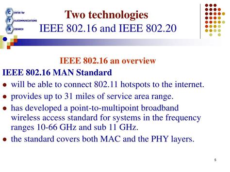 Ppt Review Of Mobile Broadband Wireless Access Mbwa Technologies Ieee 802 16e And Ieee 802