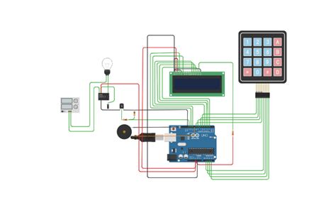 circuit design password access control circuit tinkercad