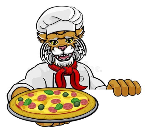 Cartel De La Mascota Del Restaurante De Dibujos Animados De Un Chef De