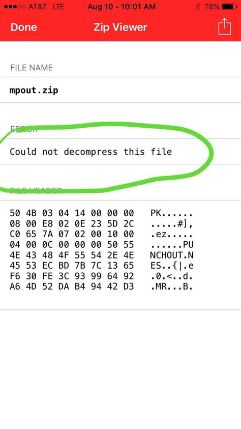 Question Can T Decompress Zip Files With Filza Zip Viewer IOS Meridian Tried A Few