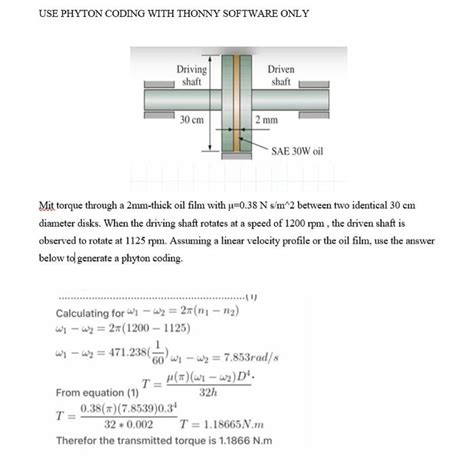 Solved Use Phyton Coding With Thonny Software Only Driven