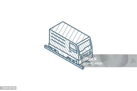 기차 머리 철도 등대 아이콘 3d 라인 아트 기술 드로잉 편집 가능한 스트로크 벡터 경관에 대한 스톡 벡터 아트 및 기타 이미지