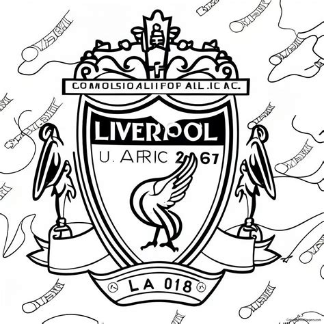 Liverpool Football Coloring Pages