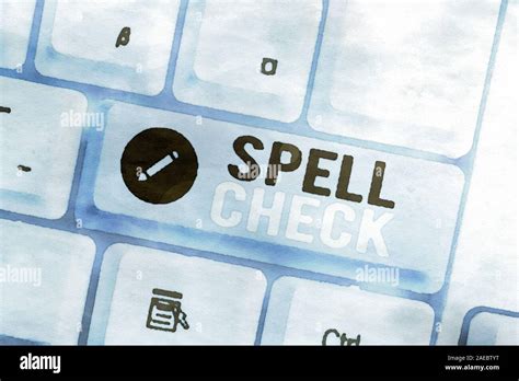 handwriting text spell check conceptual photo to use a computer