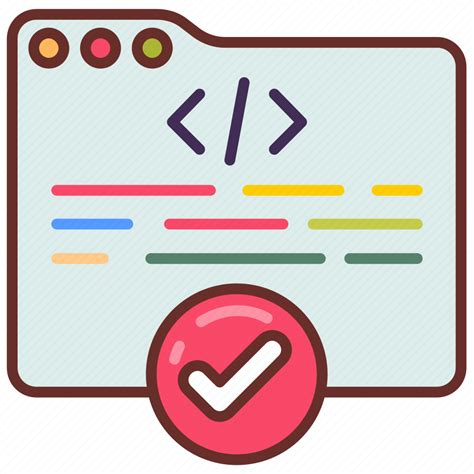 Validation Validated Website Analytical Equipment Coding Icon