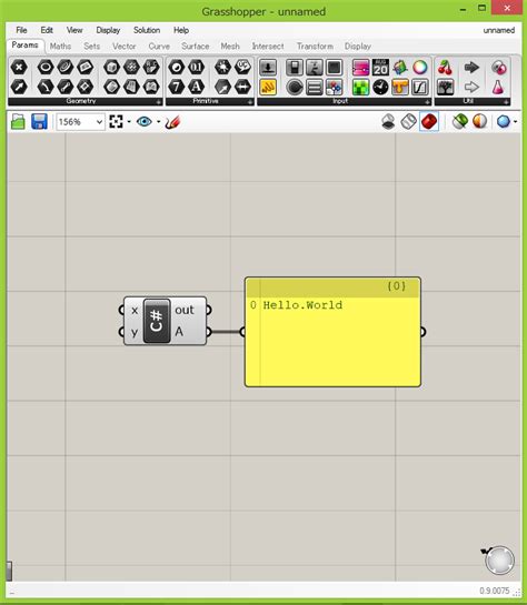 Hello World Grasshopperの使い方