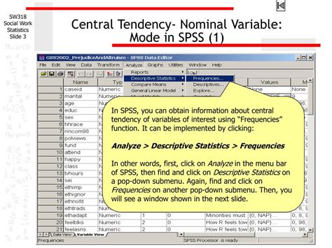 Ppt Central Tendency Nominal Variable 1 Powerpoint Presentation