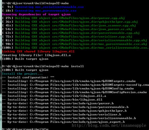 Windows下qjson的编译和安装 苦涩的茶 博客园