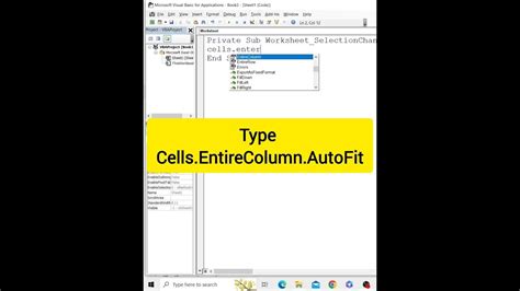 Autofit Column In Excel With Vba Code Autofit Column Vba Code Excelcoding Microsoftexcel