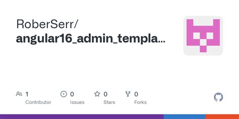 GitHub RoberSerr Angular Admin Template
