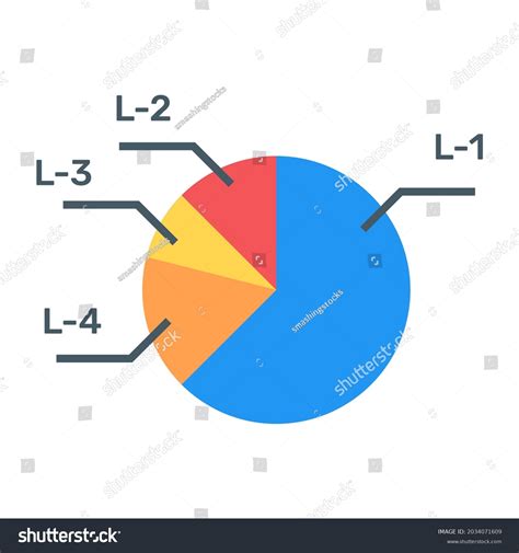 Modern Infographic Showing Multi Pie Chart Stock Vector Royalty Free