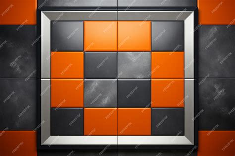 premium photo square frame on curve patterned background