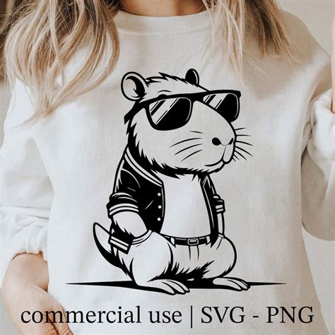 Capybara Svg Cute Capybara Svg Capybara Silhouette Shirt Design Cool