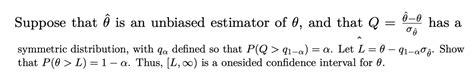 Solved Suppose That θ Is An Unbiased Estimator Of θ And