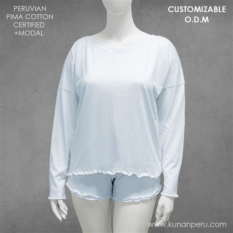 Products Pijama Kunan Perú Peruvian Pima Cotton Clothing Manufacturer