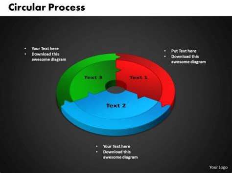 PowerPoint Backgrounds Circular Process Teamwork Ppt Slides