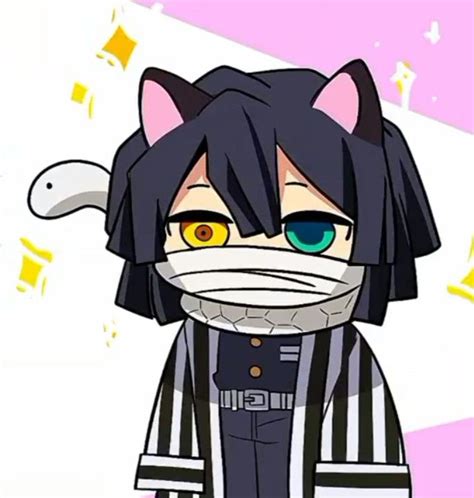 Iguro Obanai Chibi Cat Chibi Coloring Pages Anime Chibi