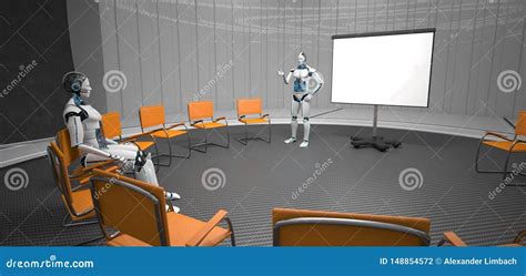 Robots Deep Learning Stock Illustration Illustration Of Learn 148854572