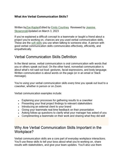 Basics Of Verbal Communication Pdf Communication Linguistics