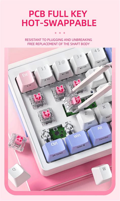 65 Mechanical Keyboard With 68 Keys RGB Backlit Gaming