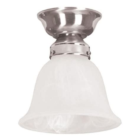 Trent Diy Ceiling Fixture In Satin Nickel With Glass Diffuser Diy