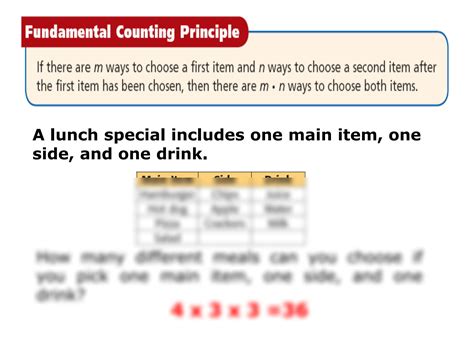 solution fundamental counting principles permutations and combinations