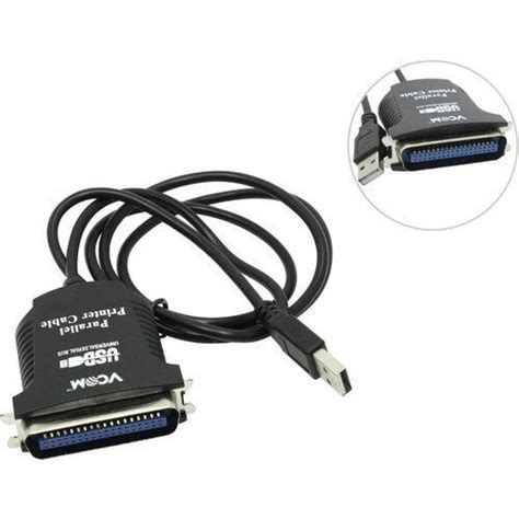 Кабель адаптер Vcom Usb A вилка Lpt 1 8м Vus7052 купить с доставкой по выгодным ценам в
