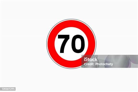 속도 제한 교통 표지판 70km H 흰색 배경에 도로 표지판 0명에 대한 스톡 사진 및 기타 이미지 0명 거리 고속도로 Istock