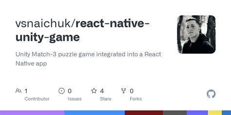 GitHub Vsnaichuk React Native Unity Game Unity Match Puzzle Game Integrated Into A React