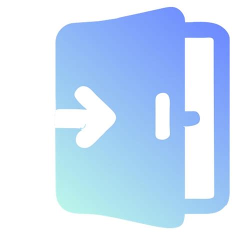 Premium Vector Exit Icon Colored Shapes Gradient