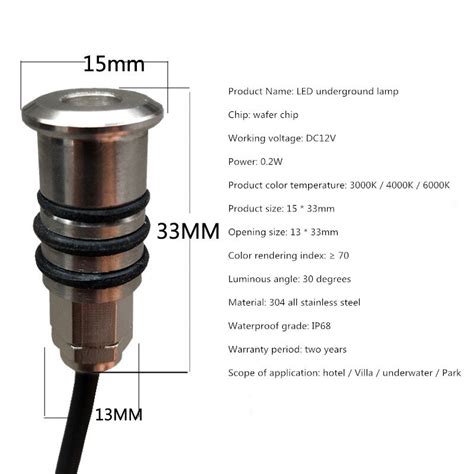 Mini Inbouw Outdoor Led Spot Ondergrondse Led Lich Grandado