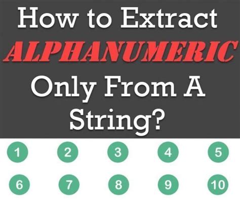 How To Extract Alphanumeric Only From A String Interview Question Of