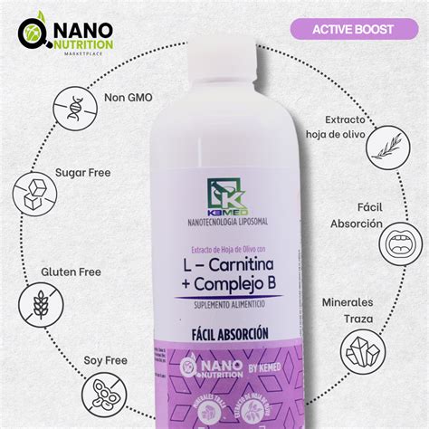 L Carnitina Complejo B Nano Nutrition