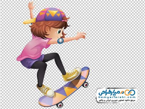 تصویر دختر با اسکیت برد 08270857