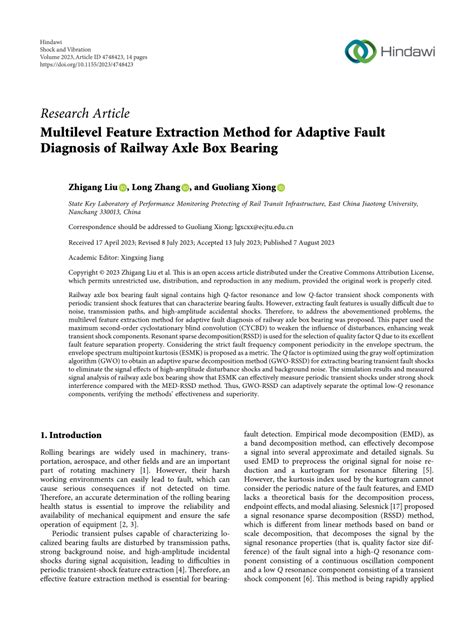 Pdf Multilevel Feature Extraction Method For Adaptive Fault Diagnosis