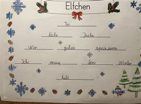 Elfchen Und Schneeballgedichte Grundschule Auf Der Au