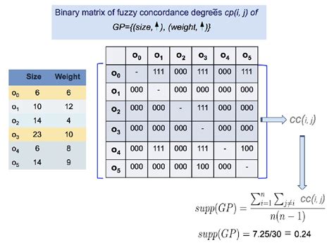 Illustration Of The Binary Matrix Of Fuzzy Concordance Degrees With A Download Scientific