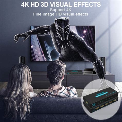 5 PORTS SGEYR HDMI Splitter Switcher HDMI Selector Box 5 In 1 With Remote Control Shopee