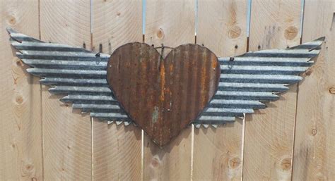 Mid Century Retro Margaritas Sign Corrugated Metal Heart Craft