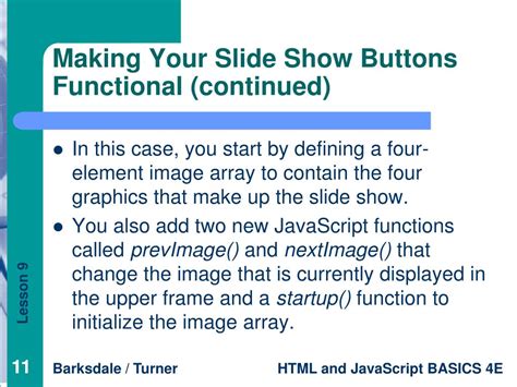 ppt lesson 9 using javascript with frames powerpoint presentation