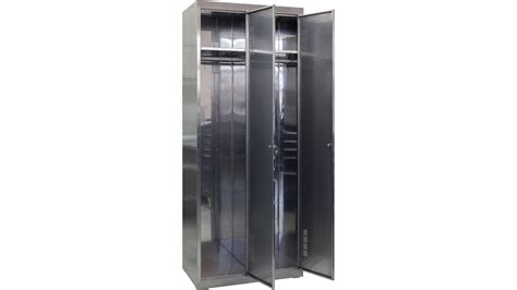 Шкаф одежный из нержавеющей стали ШОМНж-300/2 AISI 304 - купить от УХЛ-МАШ