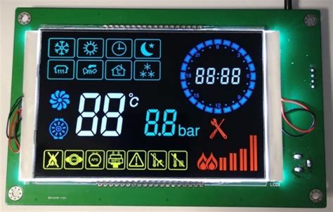 Va Btn Segment Display Module 7 Segment Lcd Display With Backlight Negative Display And Silk