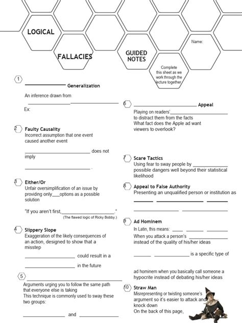 Fallacies Handouts Pdf Fallacy Logic