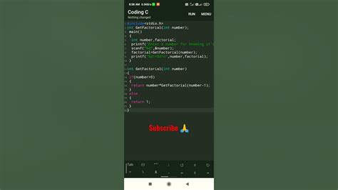 finding factorial using recursion c programming programming youtube