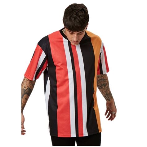 Mens Hip Hop Colorful Striped T Shirt Men Kingdom